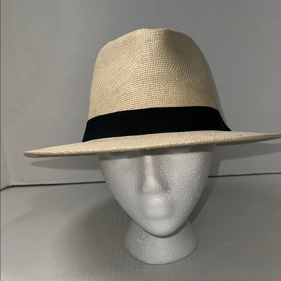 Accessories | Classic Cream Fedora Hat With Black Band | Poshmark